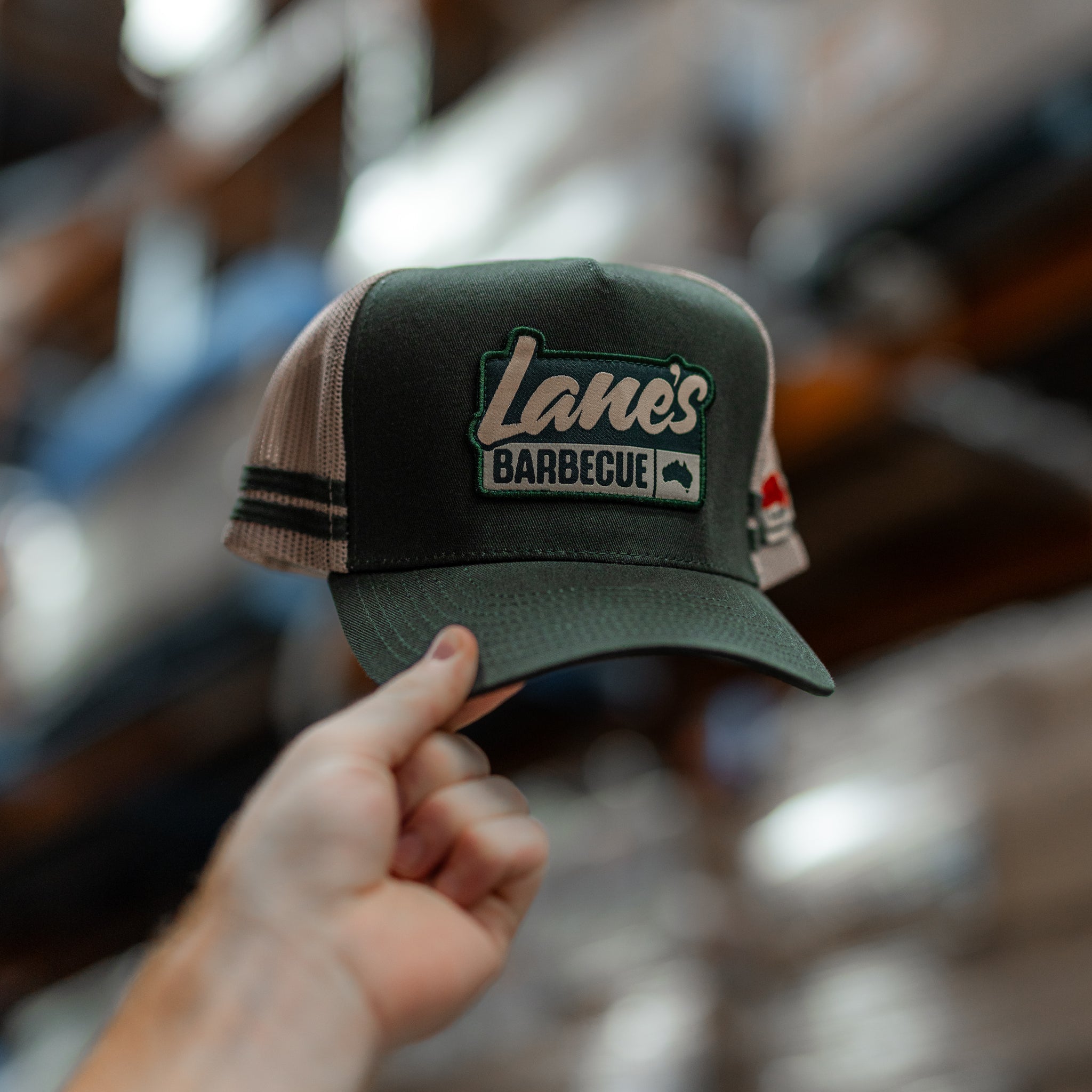 Lanes Trucker Hat - Green/White