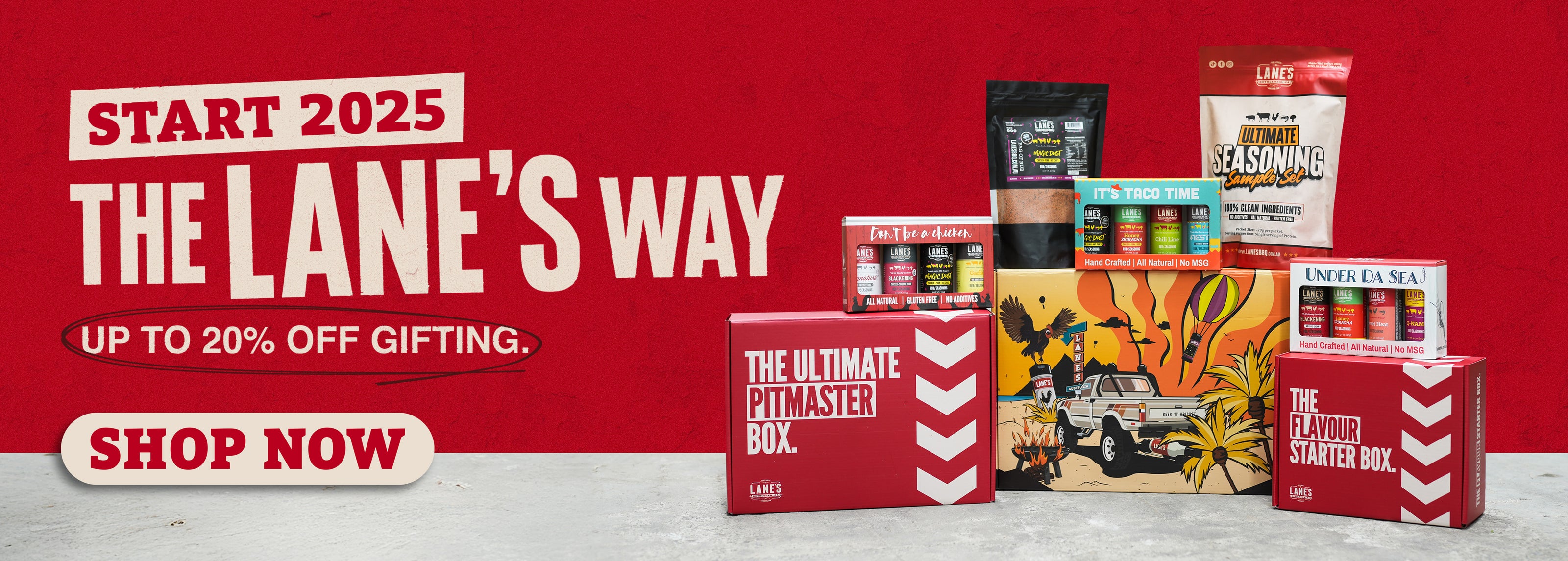 Lane's BBQ seasonings and sauces