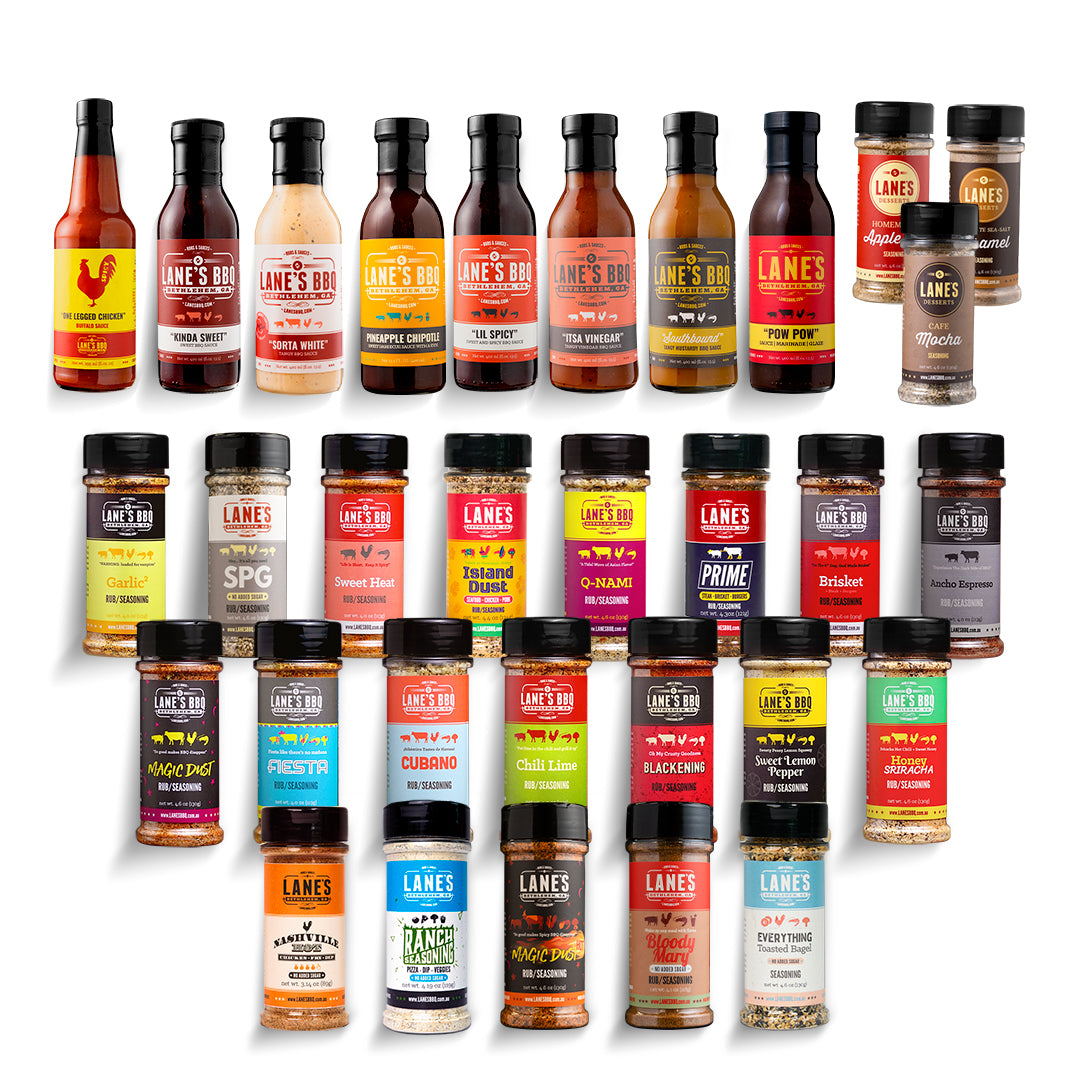 Lane's BBQ seasonings and sauces