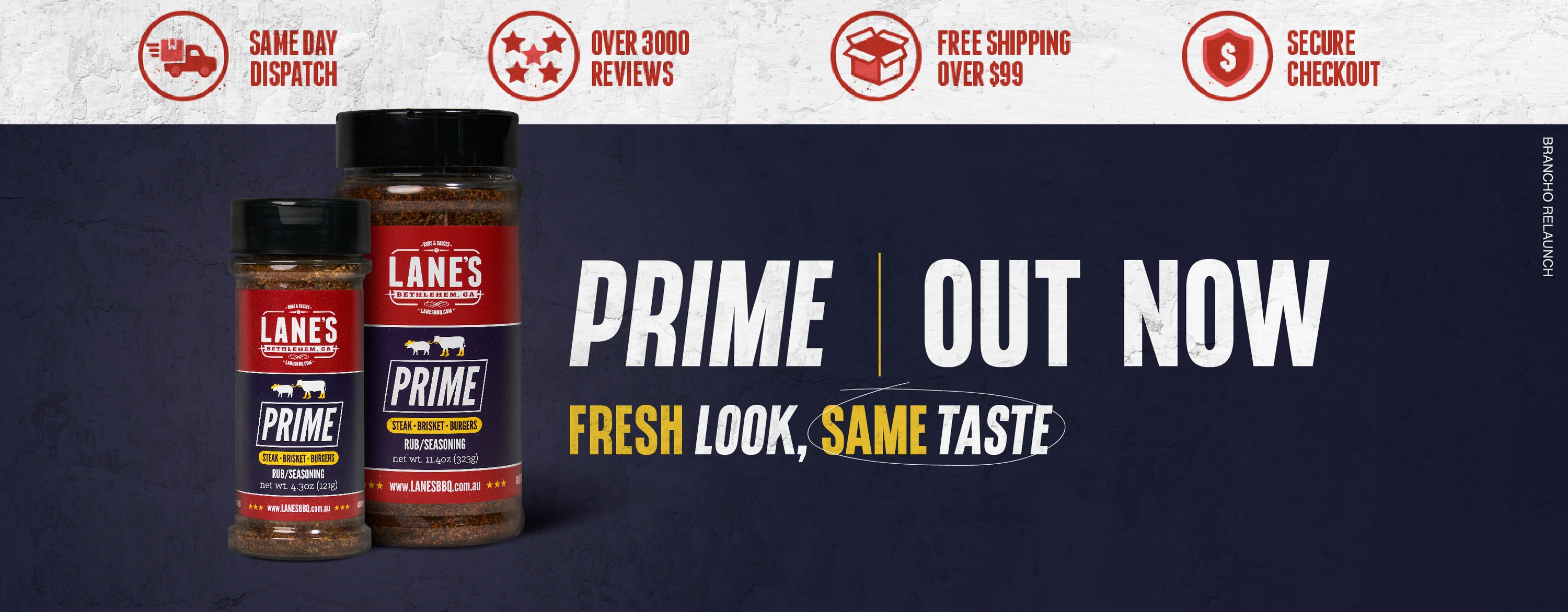 Lane's BBQ seasonings and sauces