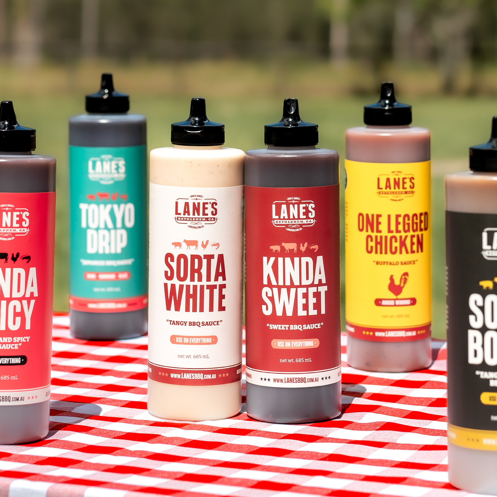 Lane's BBQ seasonings and sauces