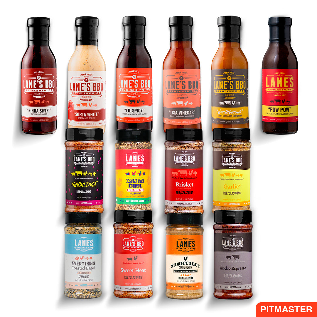 Lane's BBQ seasonings and sauces