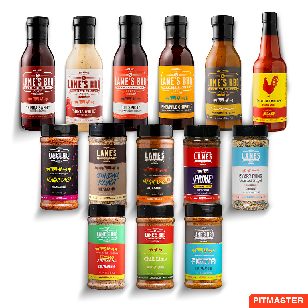 Lane's BBQ seasonings and sauces