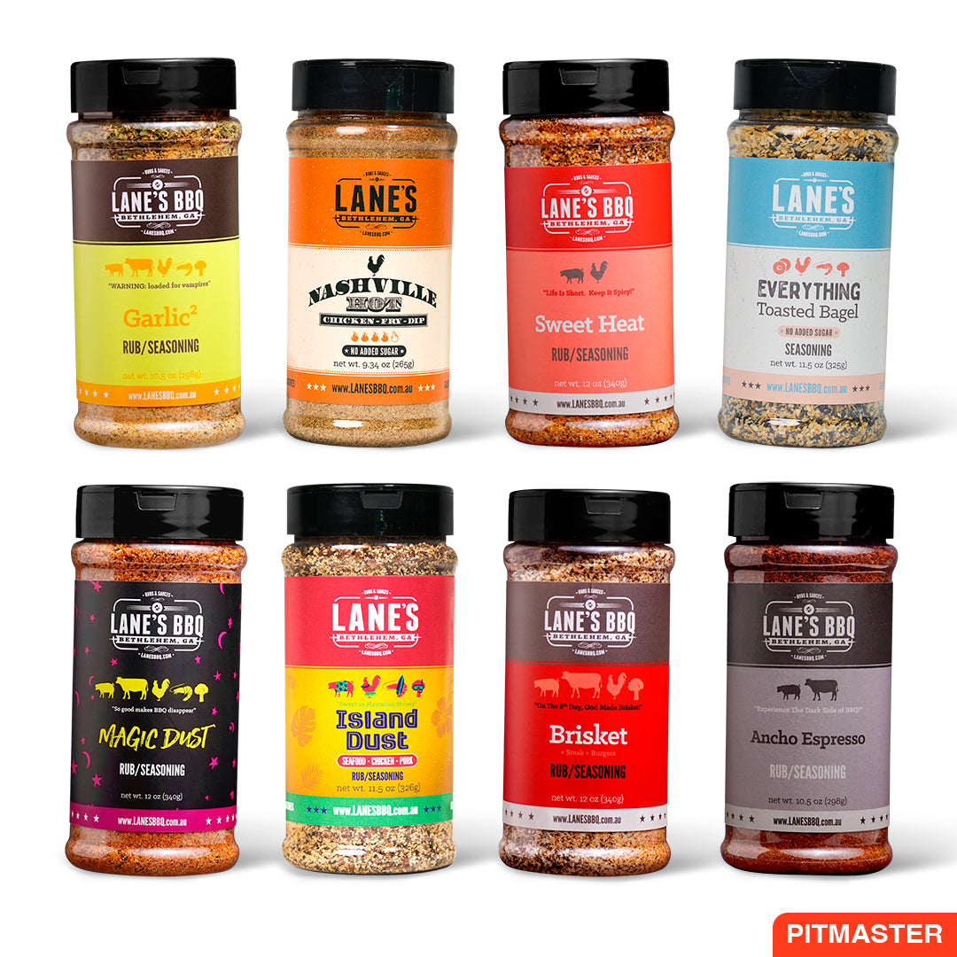 Lane's BBQ seasonings and sauces