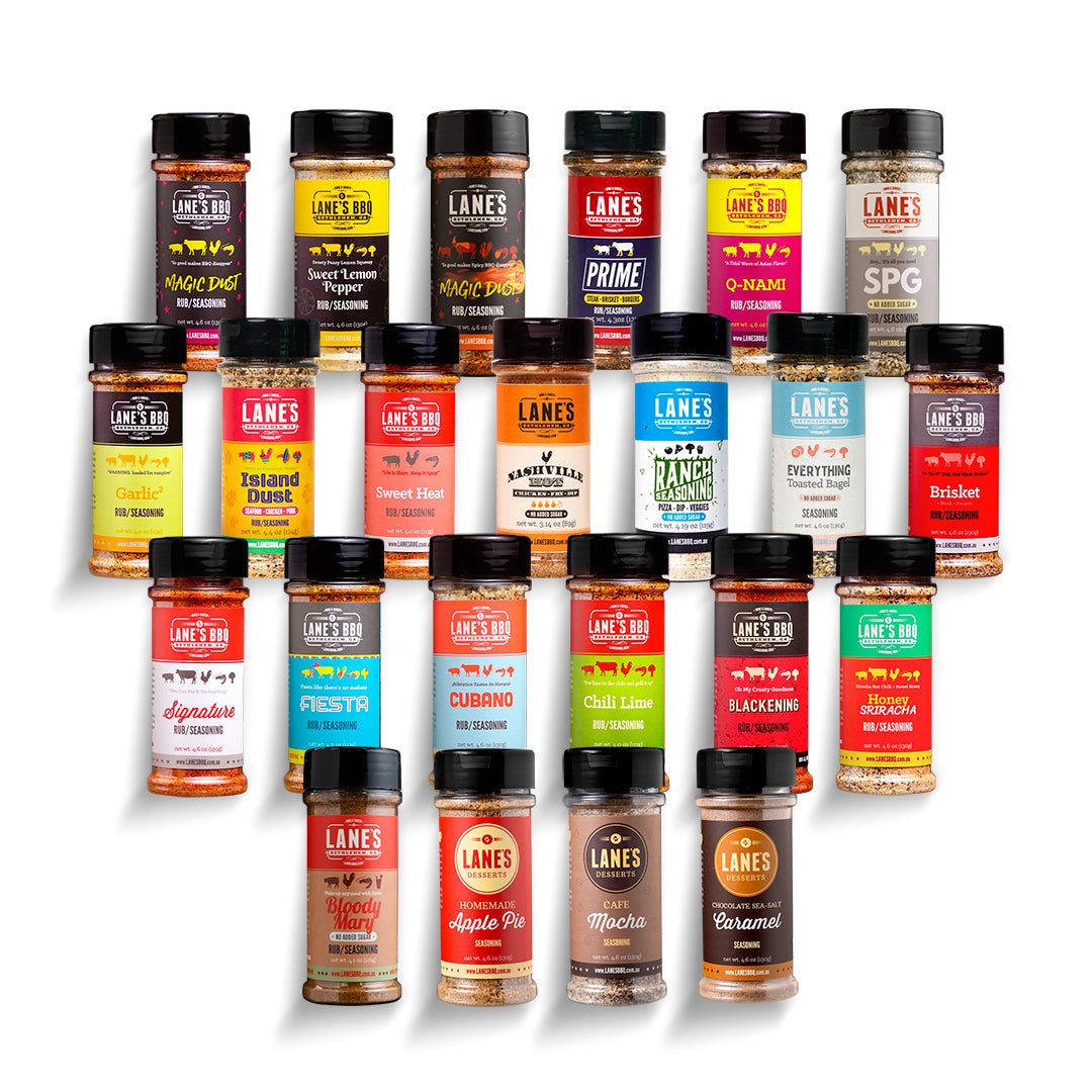 Lane's BBQ seasonings and sauces